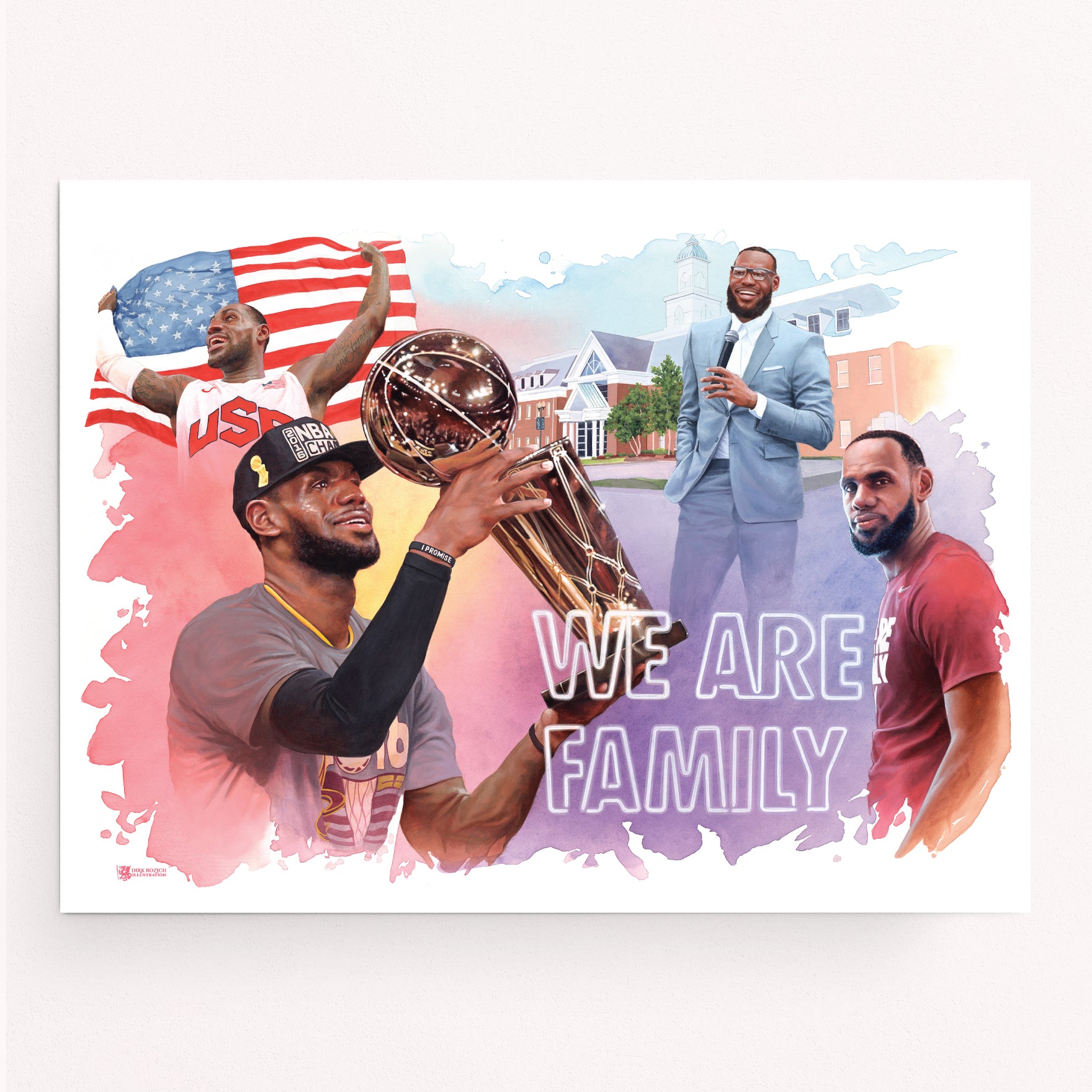 The King Mural by Dirk Rozich – LeBron James Family Foundation